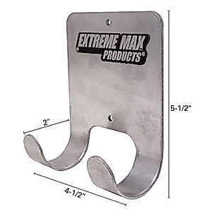 Extreme Max 5001.6074 Aluminum Whisk/Angle Broom Hanger Holder for Enclosed Trailer Shop Garage Storage