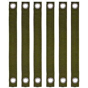 Shitailu 6 Pack of 16 Inch Tree Straps with Grommets for Guying/Staking - Young Tree and Plant Supports for Newky Planted Saplings and Hurricane Protection