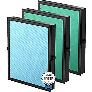 AROEVE MK04 Air Filter H13 Ture HEPA Filter Suitable for MK04 for Dust, Pet Dander, Smoke, Pollen for Bedroom and Office(One Standard Version & Two Per Dander Version)