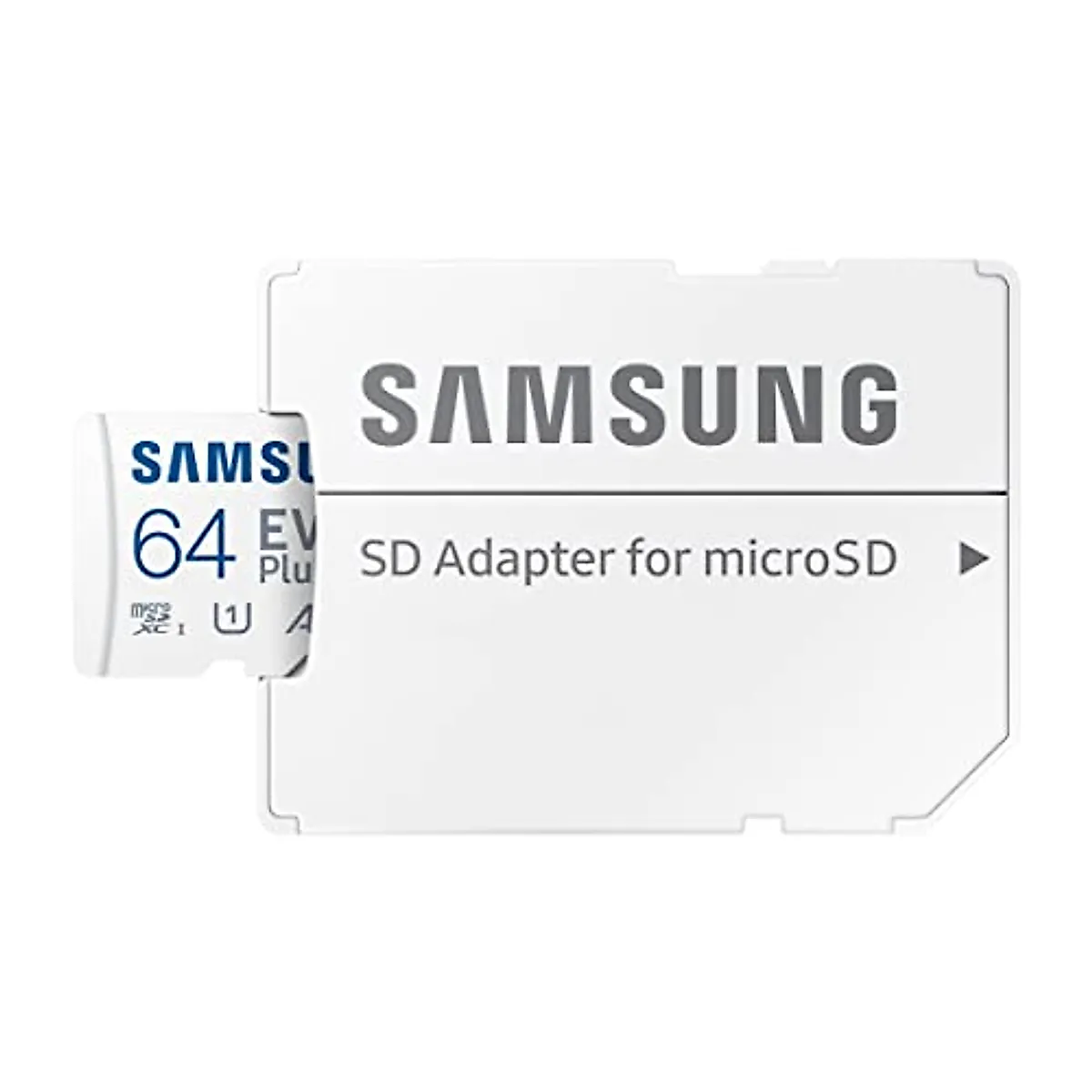 SAMSUNG EVO Plus w/ SD Adaptor 64GB Micro SDXC, Up-to 130MB/s, Expanded Storage for Gaming Devices, Android Tablets and Smart Phones, Memory Card, MB-MC64KA/AM, 2021