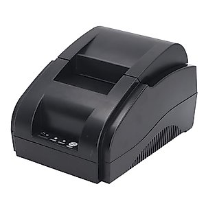 Brilluxa Thermal Printer, 58MM POS Receipt Printer, 58mm Thermal Receipt Printer Low Noise High Speed Printing USB Interface Portable Thermal Printer