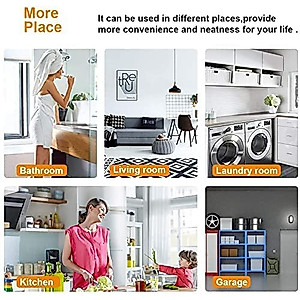 Heavy Duty 5-Tier Shelving Unit Commercial Grade Adjustable 900Lbs Capacity Steel Storage Rack 30L x 14D x 60H Mobile Shelves Wire Shelf Silver Rolling Utility Cart for Pantry Garage Kitchen- Black