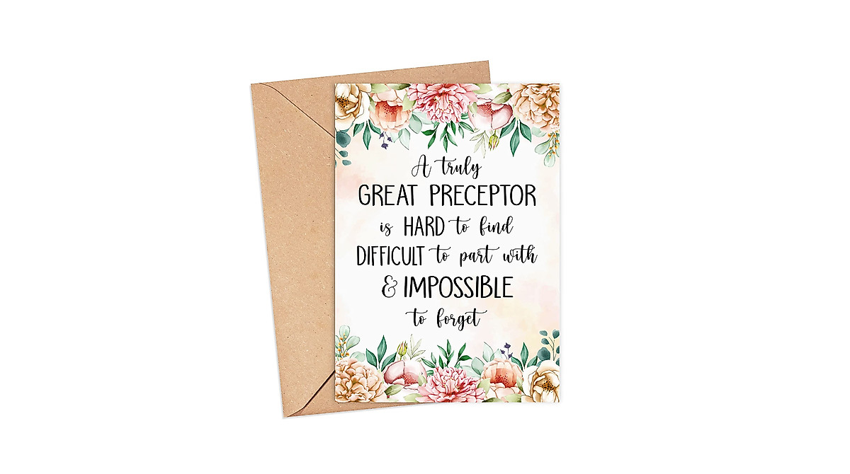 Emily gift Preceptor Card - Preceptor Leaving Card - A Truly Great ...
