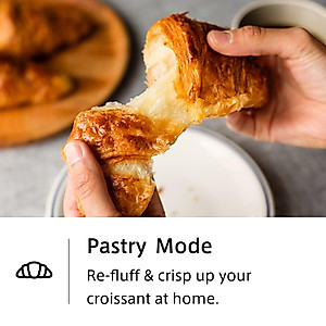 BALMUDA The Toaster | Steam Oven Toaster | 5 Cooking Modes: Sandwich Bread, Artisan Bread, Pizza & Pastry, Oven | Precise Heat Control | Steam Technology | Baking Pan | US Version | Gray