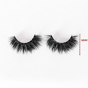Newcally Lashes 3D Fake Eyelashes 18MM Dramatic Fluffy Faux Mink Eyelashes Pack 10 Pairs Thick Long Volume False Eye Lashes