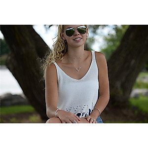 espere Sterling Silver Zodiac Necklace Constellation Jewelry Birthday Gift Sorority Sister Gift [Pisces - Feb 19 - Mar 20]