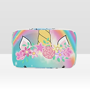 Deargifts Rainbow Glitter Lunch Bag for Girls, Customized Personalized Lunch Bag, Insulated Thermal Bag, Reusable, Durable, Large Capacity, 8.46"L x 5.12"W x 9.65"H