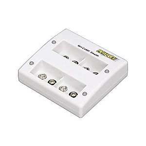 Powerex MH-C490F Stealth Two-Hour Compact 4-Bank NiMH Battery Charger Bundle with Four 9.6V Batteries