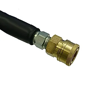 UBERFLEX 4,000 PSI 3/8" x 100' Blue Flexible & Light Weight Hose w/ QC Couplers