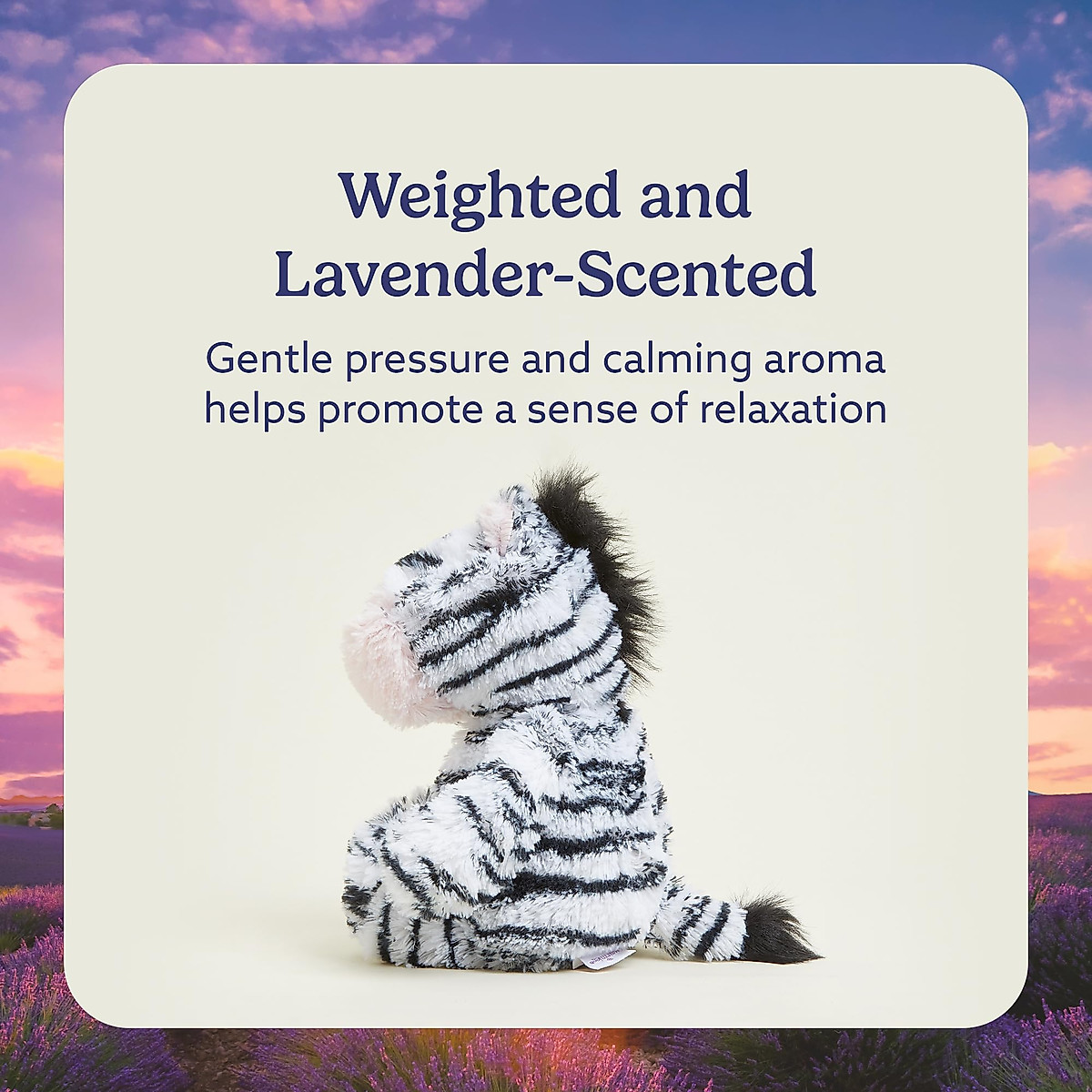 warmies Microwavable & Weighted Stuffed Animals, Zebra - Heated Stuffed Animal Plushie for Warmth & Comfort - Cute Soft Plush Toys for Adults & Children (Boys, Girls, Babies & Toddlers)
