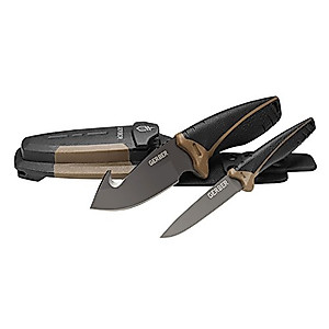 Gerber Gear 31-001159N Hunting Knife Gear Myth Field Dress, Hunting Knife Set, Brown