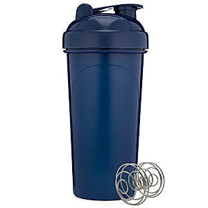 GOMOYO [2 Pack] 28-Ounce Shaker Bottle (Navy, White) | Protein Shaker Cup 2-Pack with Agitators | Protein Shaker Bottle Set is BPA Free and Dishwasher Safe