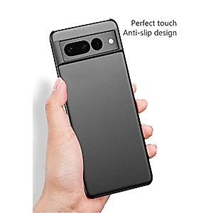 Bastmei Google Pixel 7 Pro 5G Case (2022) - Ultra-Light, Slim Camera Protection Hard PC Cover - Gravel Black