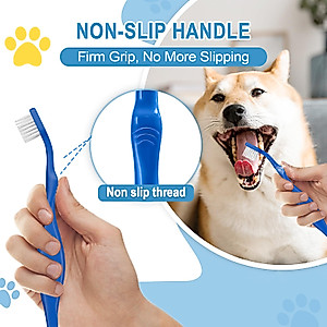 VVHOMIFE Comfort Grip Canine Toothbrush for Medium Dogs - Ergonomically Designed for Easy Dental Care for Medium-Sized Dogs Dog Teeth Cleaning - M