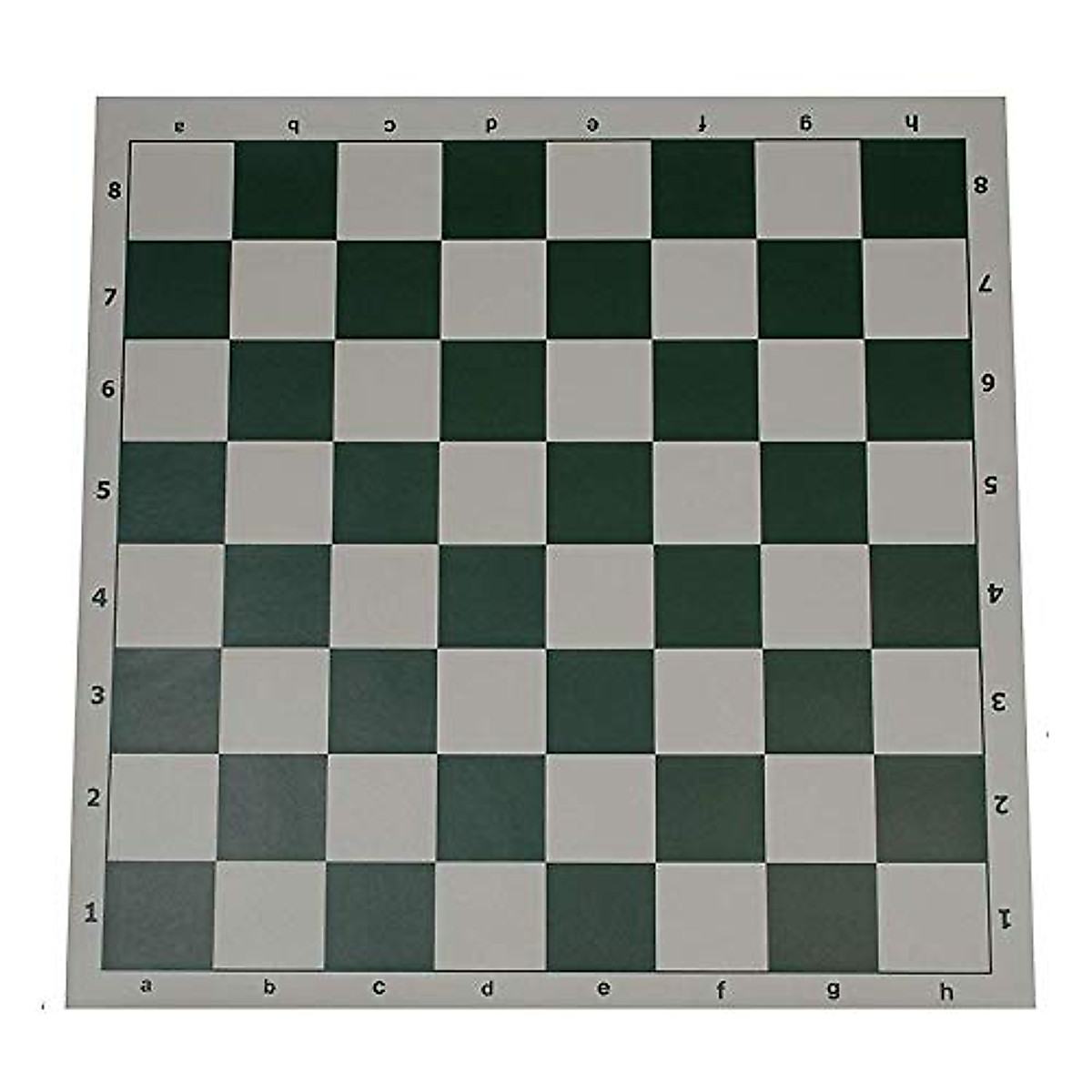 Portable Chess Set , Chess Set Large , Tournament Chess Set , 90% Plastic Filled Chess Pieces and Green Roll-up , Vinyl Chess Board Game (43x43cm)