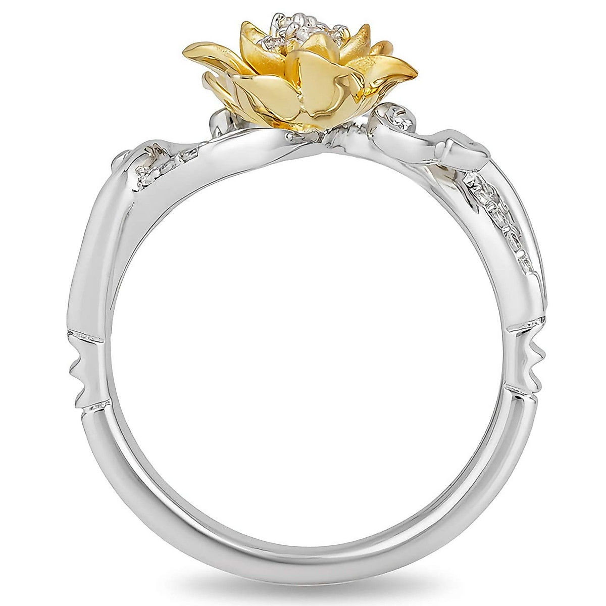 Moissanite engagement rings for women 10K 14k 18K gold 6 Style flower Wedding bands Platinum Plated Silver moissanite rings -1344