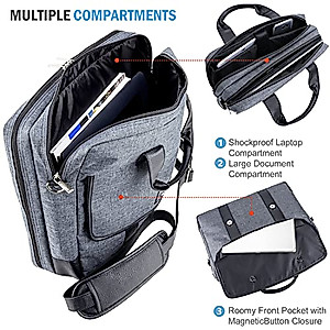Laptop Shoulder Bag Case Compatible with MacBook Pro 14 inch, MacBook Air 13/Pro 13 inch, 13.5-14.4 Surface Laptop 7/6/5/Studio, Galaxy Tab S10/S9 Ultra