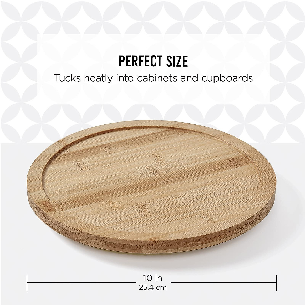 Copco Bamboo Wood Lazy Susan, 10-Inch