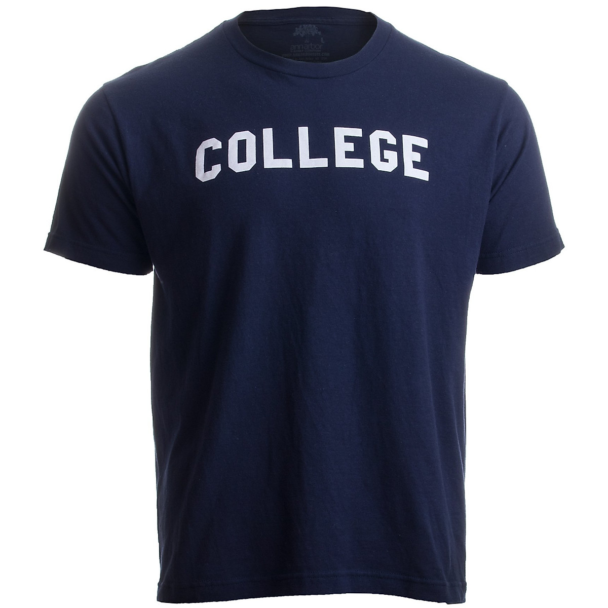COLLEGE TEE SHIRT Adult Unisex T-shirt / As seen on Belushi in Animal House Medium