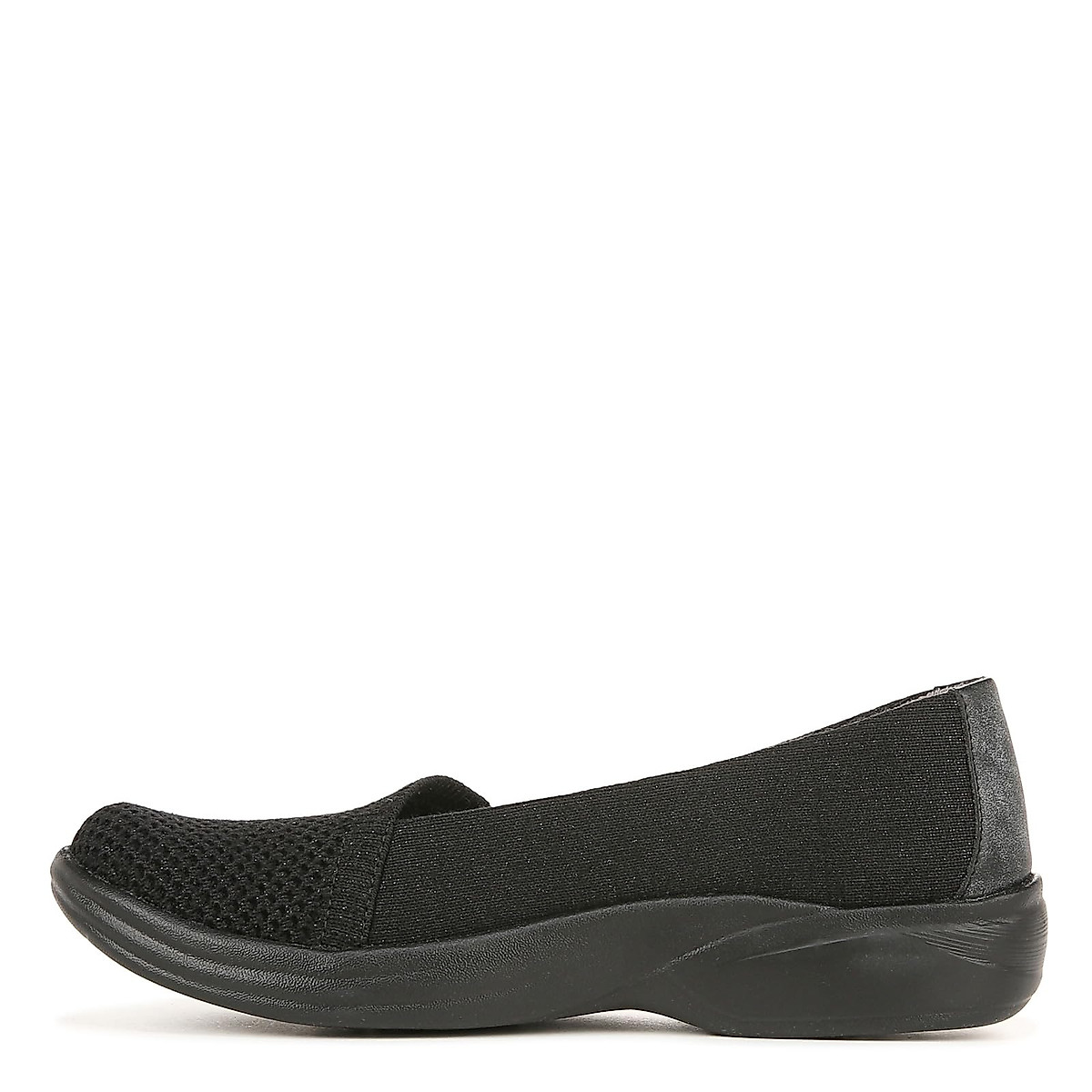 BZees Women's, Pep Talk Slip-On Black Fabric