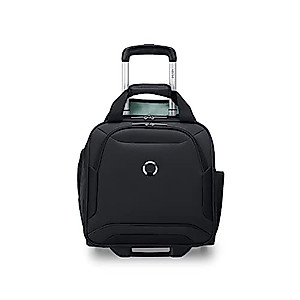 DELSEY PARIS Sky Max 2.0 Softside Two Wheel Under Seat Luggage, Black, Carry-on 15 Inch