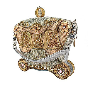 Mary Frances Royal Ride Top-Handle Princess Carriage Handbag, Silver