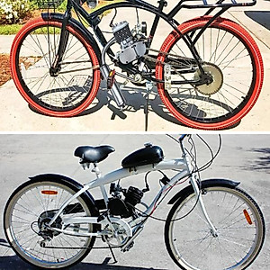 Frederimo Bicycle Engine Kits 100cc 2-Stroke Gas Motor Bike Motorized Full Set Super Fuel-efficient for Most 26'''' /28'''' Bikes Scooter…