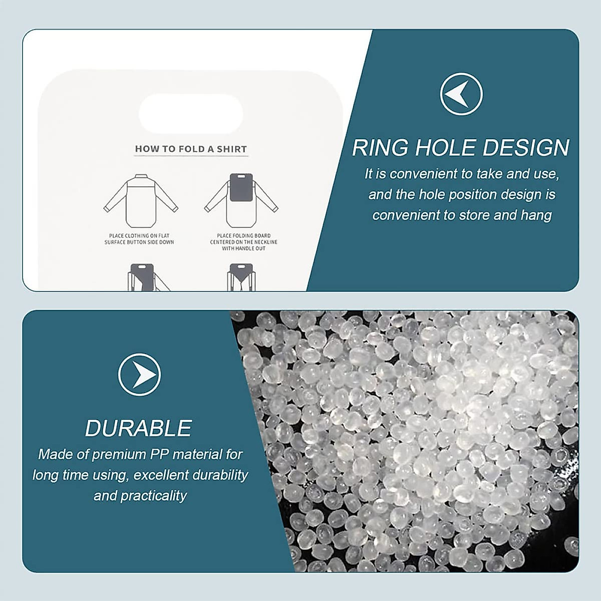 Cabilock 4pcs Shirt Folding Board Creative Lazy Foldable Plates Shirts Laundry Organizer Travel Home Shirt Folder Helper