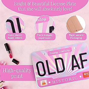 Big 3D Funny Old woman Joke Happy Birthday Greeting Card – Great Happy Bday Gift for Mom, Sister, Wife, Girlfriend | Pop Up Letters | 30th 40th 50th 60th 70th [BIG 9 inch X 6 inch size]