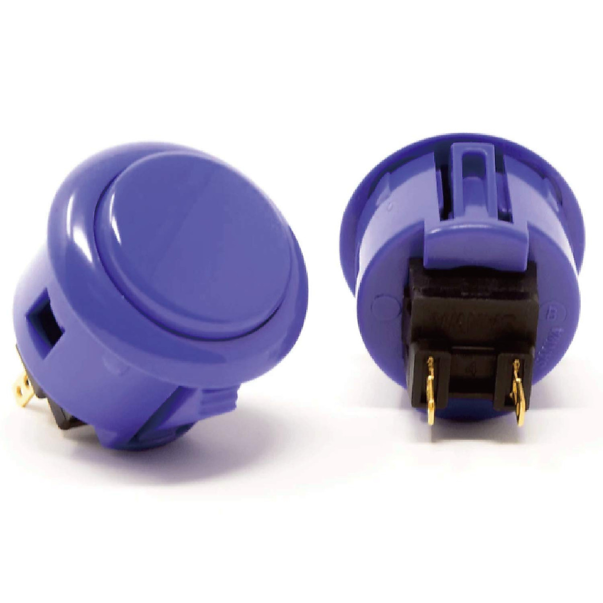 Sanwa 8 pcs OBSF-30 Original Push Button 30mm Dark Blue - for Arcade Jamma Video Game & Arcade Joystick Games Console (Dark Blue) S@NWA