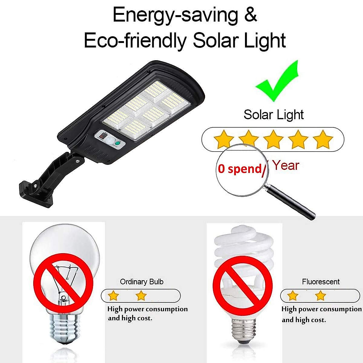 800/1000/1500W Solar Street Light LED PIR Motion Sensor Solar Light IP65 Waterproof Outdoor Lighting Garden Lamp Led Wall Light