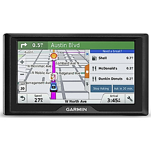Garmin Drive 50 USA LM GPS Navigator System with Lifetime Maps, Spoken Turn-By-Turn Directions, Direct Access, Driver Alerts, and Foursquare Data