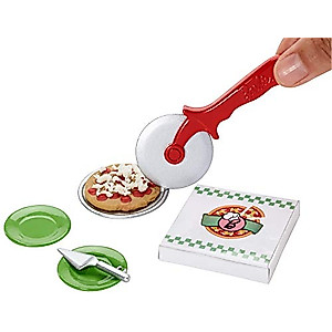 Barbie Pizza Chef Doll & Playset, Toy Oven & Counter with Sliding Conveyer Belt, Molds, 3 Dough Colors & Accessories (Amazon Exclusive)