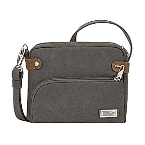 Travelon Anti-theft Heritage Crossbody Bag, Pewter