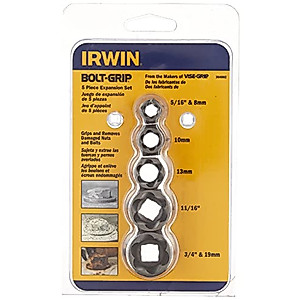 IRWIN Bolt Extractor Set, 5-Piece (394002)