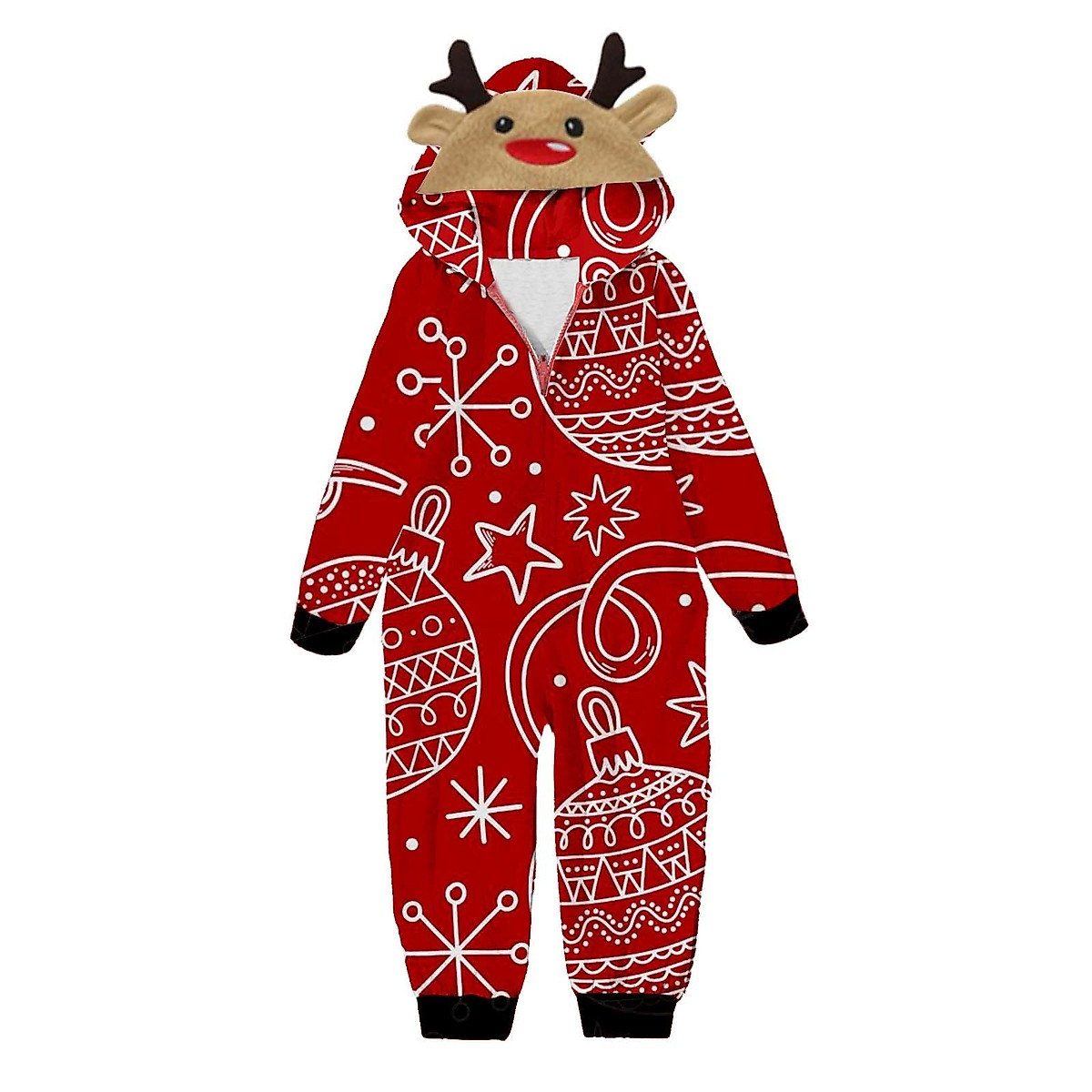 Matching Family Christmas Pajamas Onesie 2023 Funny Printed Hooded Pjs Holiday Xmas Sleepwear Matching Sets Reindeer Sleepwear Dinosaur Pajamas for Women Matching Pj Set