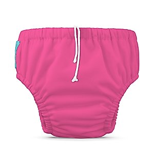 Charlie Banana Baby Reusable and Washable Swim Diaper for Boys or Girls, Fluorescent Hot Pink, X-Large