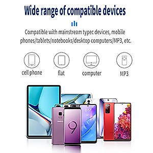 USB C Wired Headphone Type With Microphone School DAC in Earbud Chromebook Computer Earphone(2pack)Compatible for Samsung Galaxy S20 21 FE Ultra Note10 Pad Pro LG Google Pixel Oneplus Running Headset