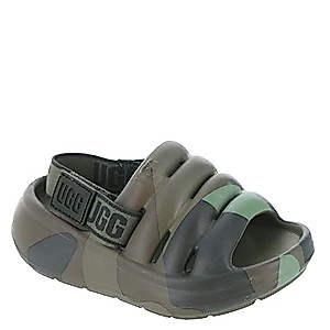 UGG Unisex-Child Sport Yeah Camopop Sandal, Moss-green, 12 Little Kid