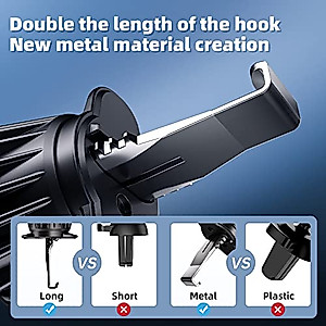 HADINI Magnetic Phone Car Mount with 6 Strong Magnets Phone Holder for Car Cell Phone Magnetic Car Mount iPhone Car Holder Compatible with All Smartphones