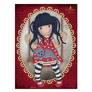 Sequin Art Gorjuss Ruby Sparkling Arts and Crafts Picture for Adults & Kids Arts and Crafts Kit