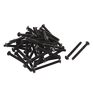 uxcell M3x30mm 10.9 Alloy Steel Button Head Hex Socket Cap Screw Bolt 50pcs