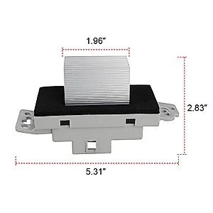 WMPHE Compatible with AC Blower Motor Resistor Buick Rainier Cadillac Chevrolet GMC HVAC AC Blower Motor Resistor kit With harness Replace OEM 15-81773, 89018778, 89019351