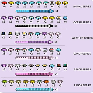 SIENON Bracelets 6PCS, Kids Building Blocks Dots Bracelets, DIY Creative Craft Bracelet Making Kit for Kids, Friendship Bracelets, Dots Construction Toys Kit for Birthday for Girls Boys