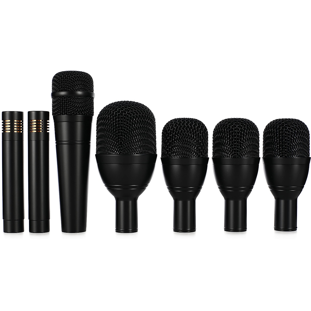 Audix FP7 Fusion Series 7-piece Drum Mic Kit for Kick, Snare, Toms, and Overheads with Travel Case - Black