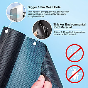 500x500mm 19.68inch DIY Computer PC Case and Fans PVC Dustproof Mesh Filter Cover With Magnetic Strip For Computer Chassis Speakers And More