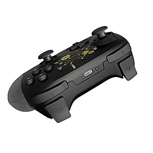 Hori Nintendo Switch Wireless HORIPAD (Pokemon: Black & Gold Pikachu) By - Officially Licensed By Nintendo and the Pokemon Company International - Nintendo Switch