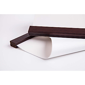 Artmag Magnetic Poster Hanger Frame, 16x24 16x22 16x20 Light Wood Wooden Magnet Canvas Artwork Print Poster Hangers Frames Hanging Kit (Walnut, 16")