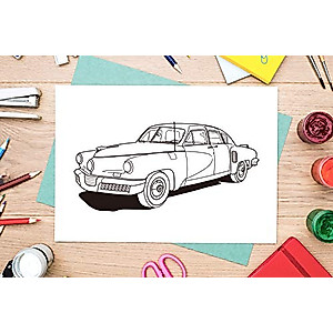 Classic Cars Coloring Book: A Collection of 50 Iconic Classic Cars | Relaxation Coloring Pages for Kids, Adults, Boys, and Car Lovers