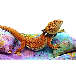 Chaise Lounge for Bearded Dragons, Watercolor Flowers Fabric